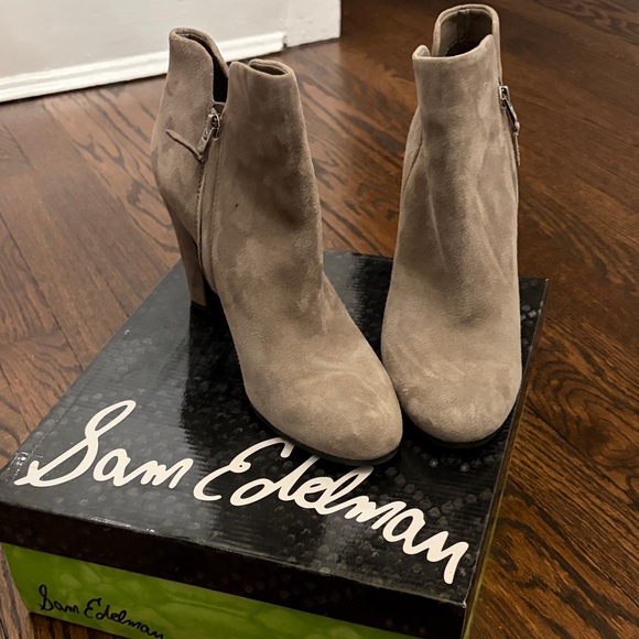 Sam Edelman | Shoes | Sam Edelman Womens Shelby Putty Suede Ankle ...